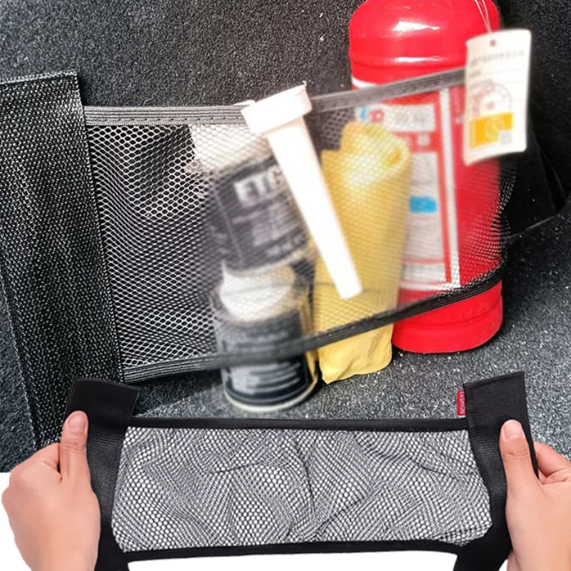 Car Elastic Mesh Fixed Straps Trunk Interior Organizer Seat Back Fixing ...