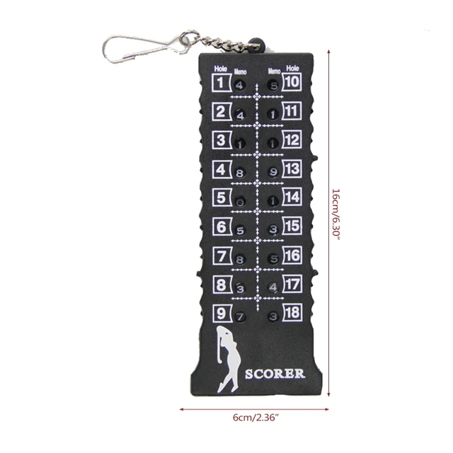 18 Hole Golf Stroke Putt Score Counter Golf Score Indicator With Key ...
