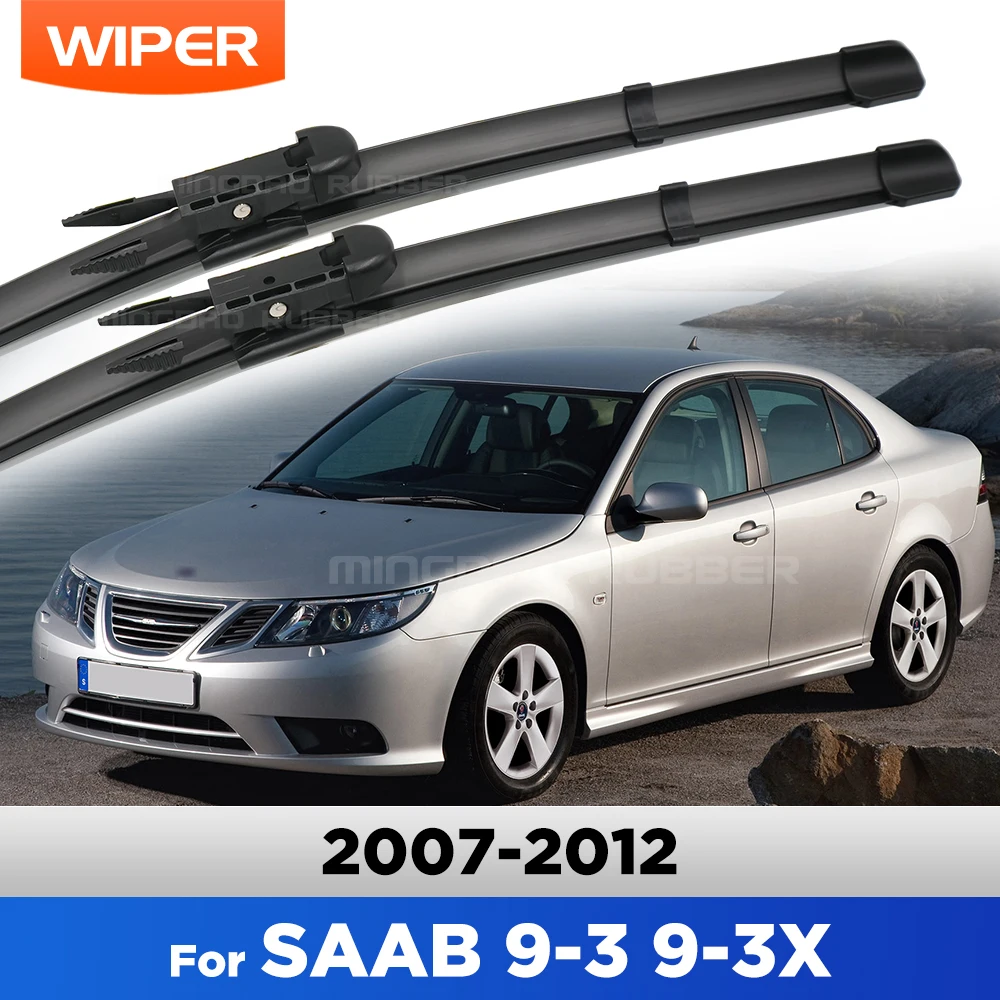 Quiet & All-Season Front Wiper Blades For SAAB 9-3 9-3X 2007-2012 2008 ...