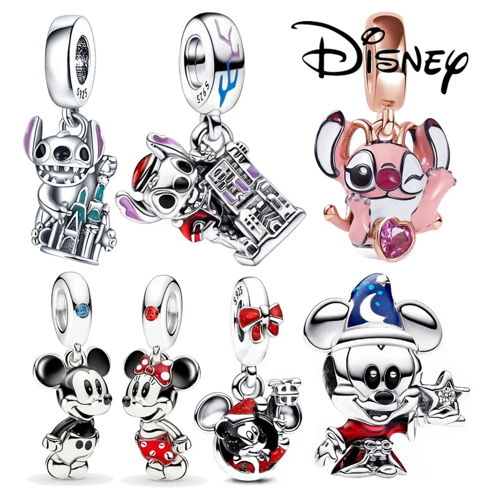Disney-Lilo-Stich-925-Sterling-Silber-Charm-Fit-Pandora-Armband-Perle ...
