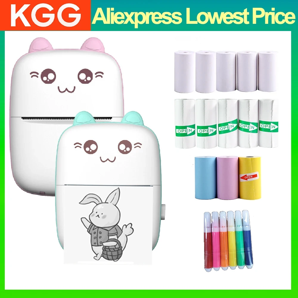 Portable-Thermal-Printer-MINI-CAT-Print-Photo-Pocket-Thermal-Label ...