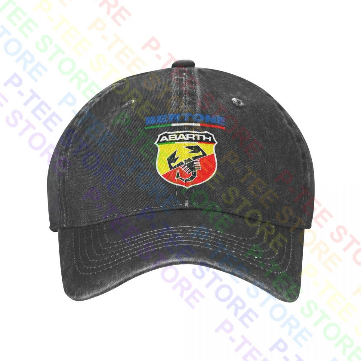 Fit For Fiat Bertone Sports Car Washed Denim Baseball Cap Trucker Hats ...