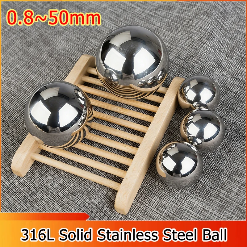 1~2700pcs 0.8~50mm 316L Stainless Steel Solid Ball Precision Bearing ...