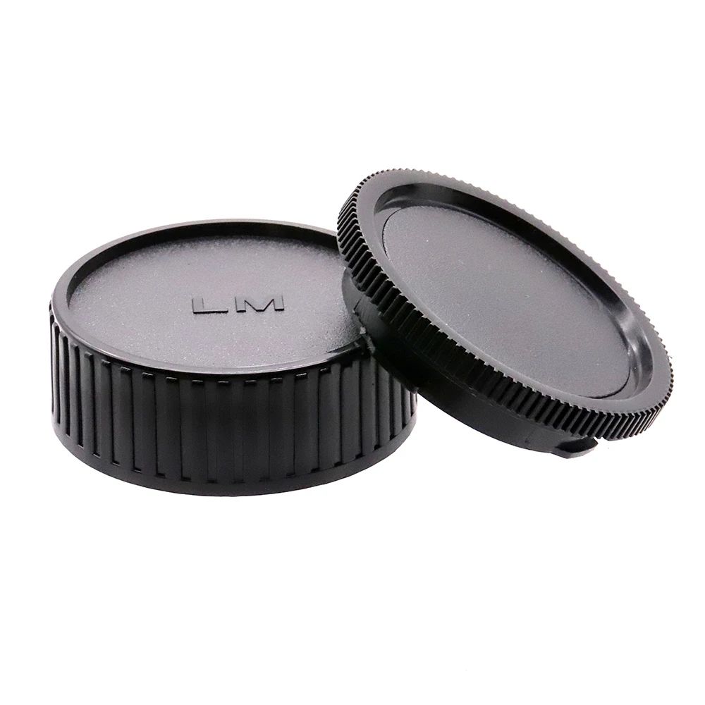 For-Leica-M-mount-Rear-Lens-Cap-Camera-Body-Cap-Set-Plastic-Black-for ...
