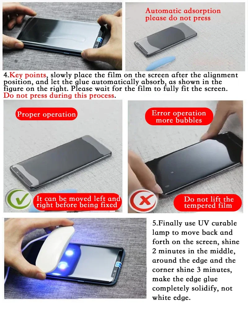 1-3 шт. 9H УФ-закаленное стекло для Motorola Edge 60 50 40 30 Ultra ...