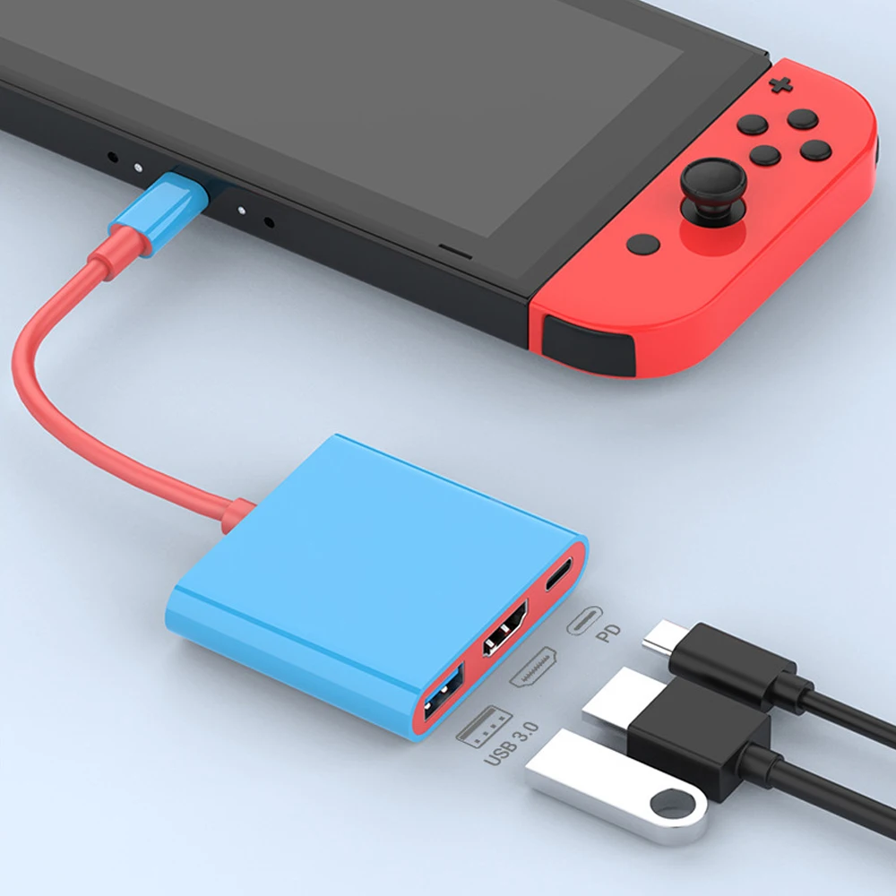 Switch-Dock-HDMI-4K-USB-3-0-Hub-Adapter-USB-C-Splitter-TV-Portable ...