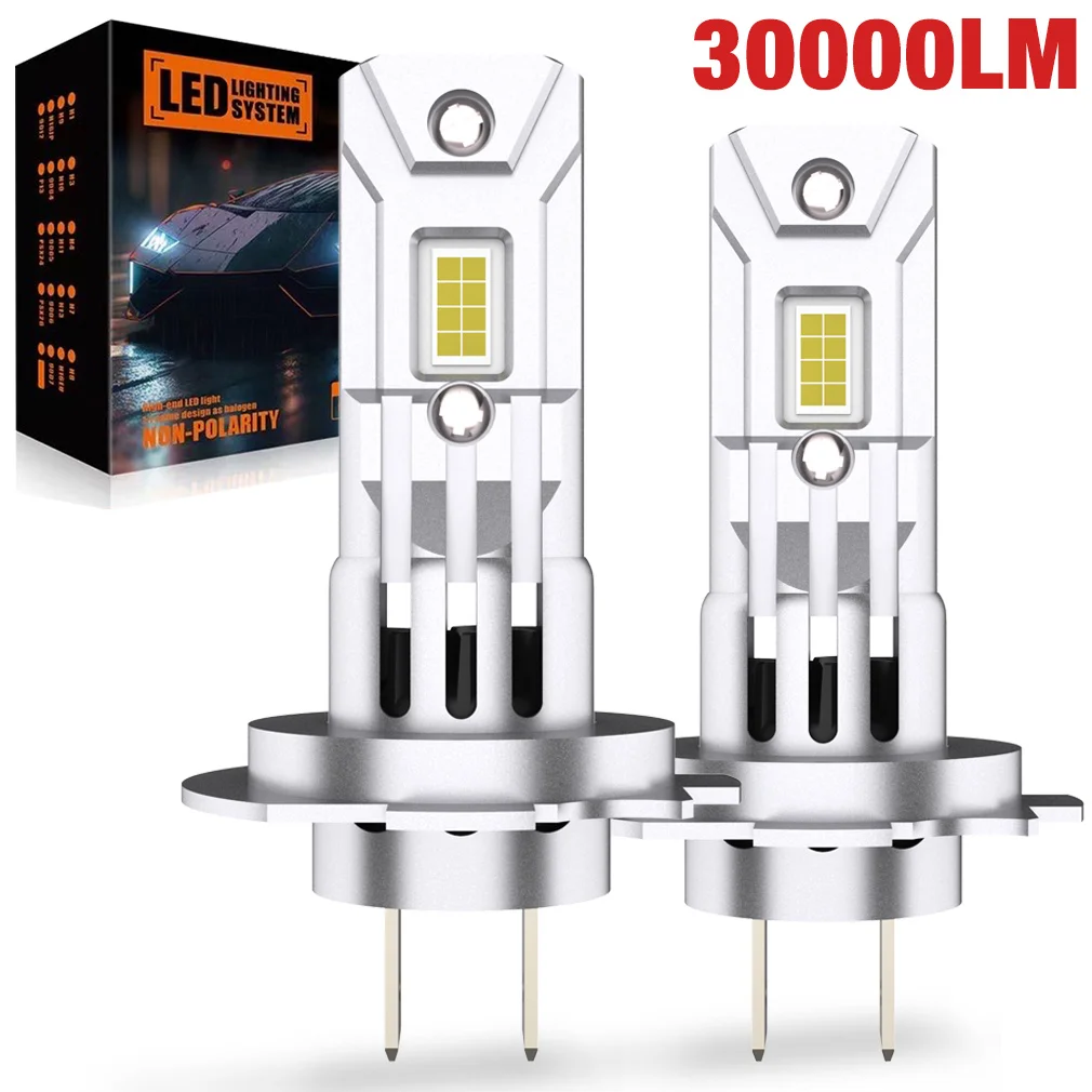 30000LM-H7-LED-Headlight-Bulb-CSP-Car-Headlamp-Auto-Diode-Lamps-Mini-H7 ...