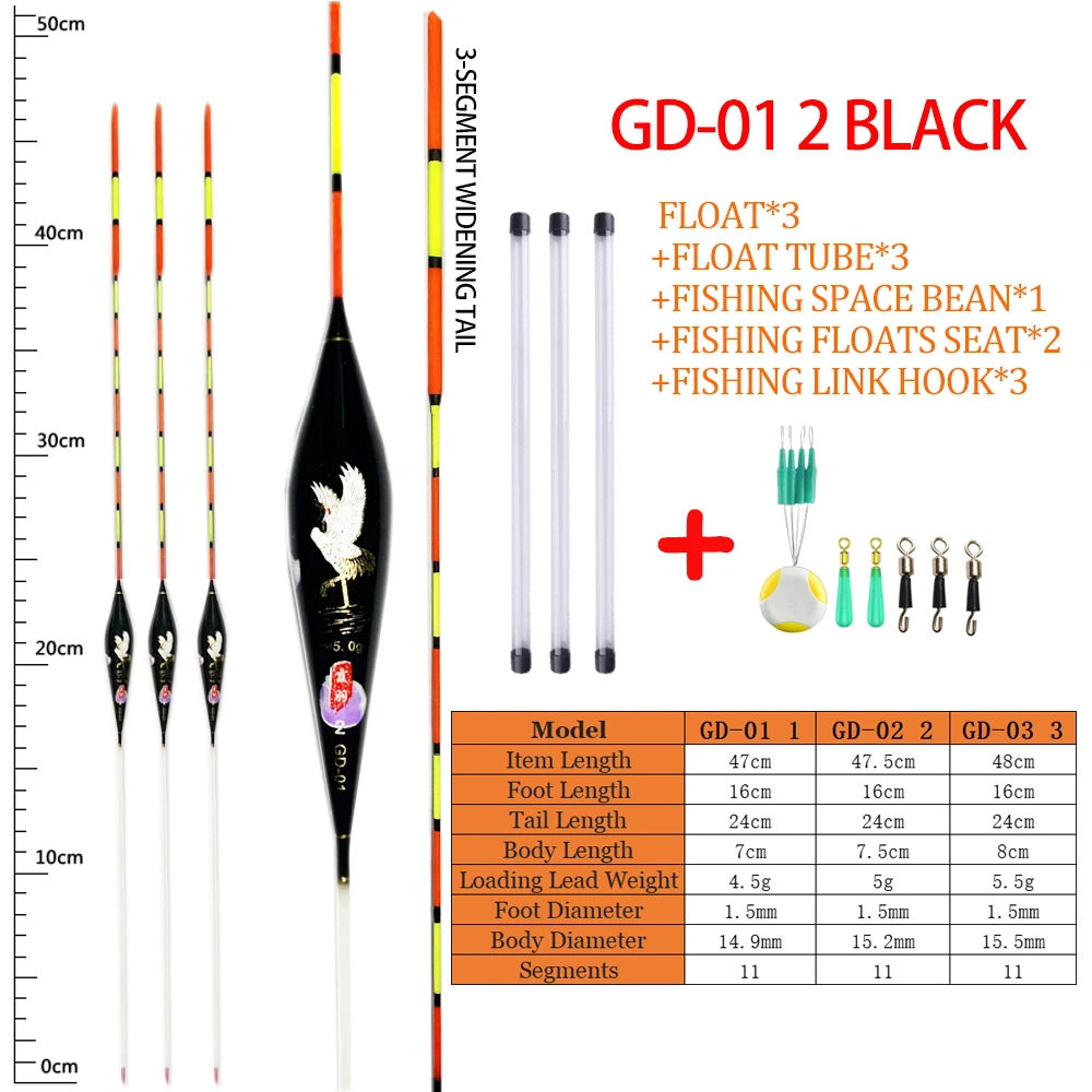 3Pcs-Lot-Fishing-Floats-Superfine-Workmanship-Reed-Float-Grass-Carp ...