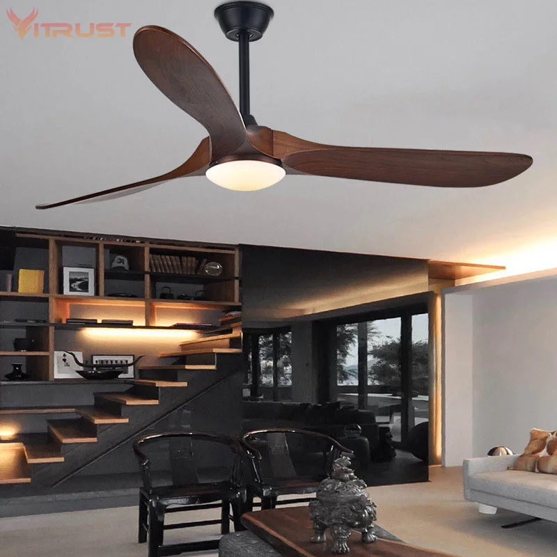 Luxury-Natural-Wooden-Ceiling-Fan-Home-Decorative-Pendant-Fan-With-Lamp ...