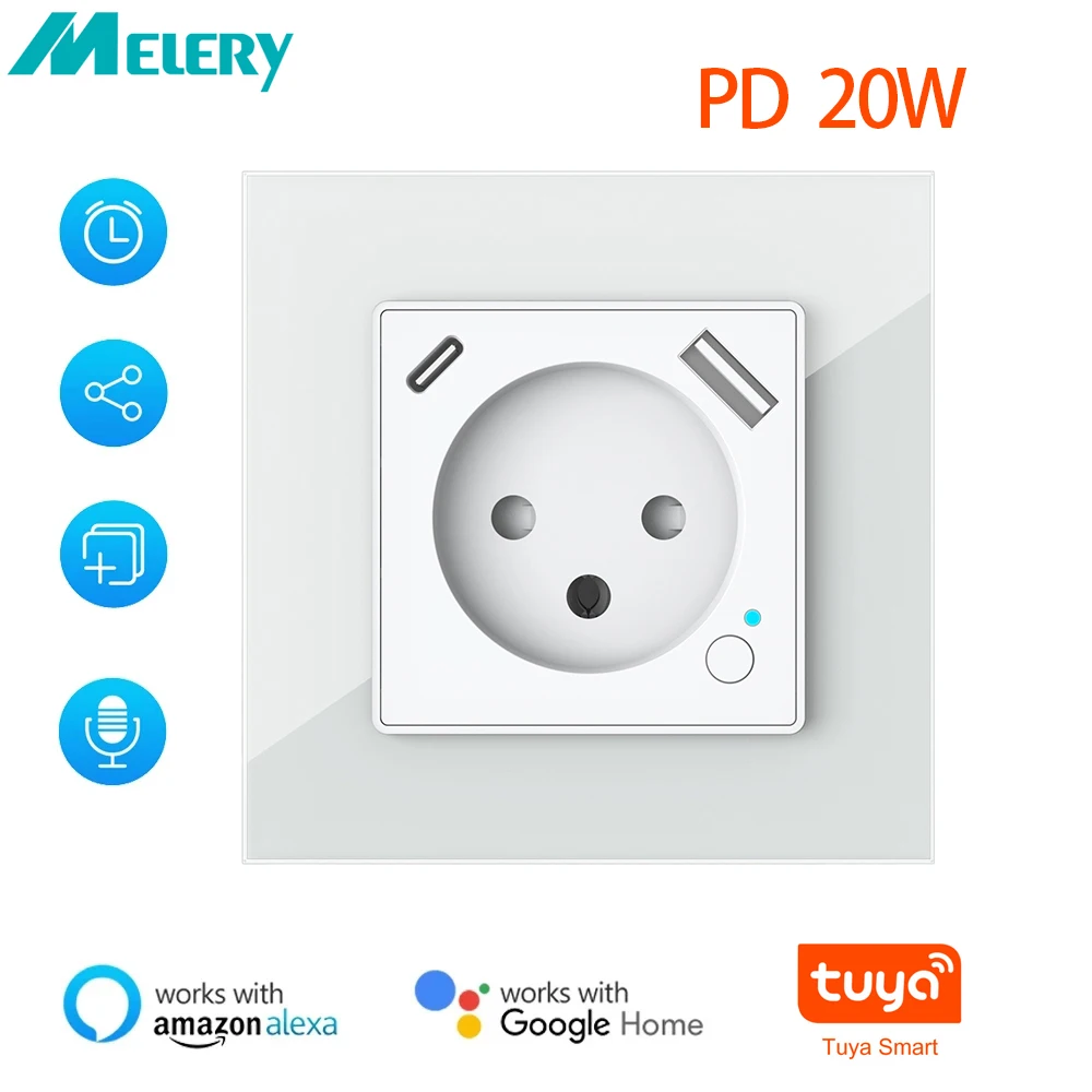 WiFi-Tuya-Smart-Israel-Wall-Socket-EU-Standard-Power-Plug-Outlet-USB ...