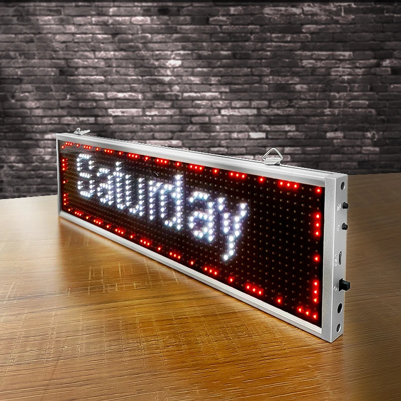 Light UP RGB Color Indoor LED Display Board APP Program Text ...