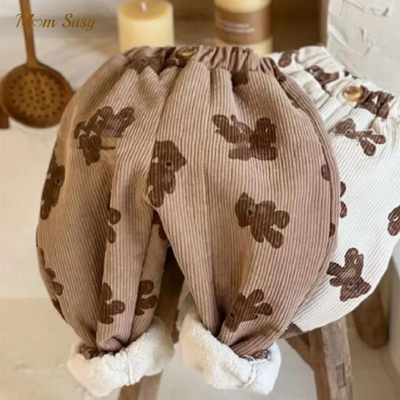 Baby-Girl-Boy-Warm-Corduroy-Pant-Fleece-Inside-Infant-Toddler-Winter ...