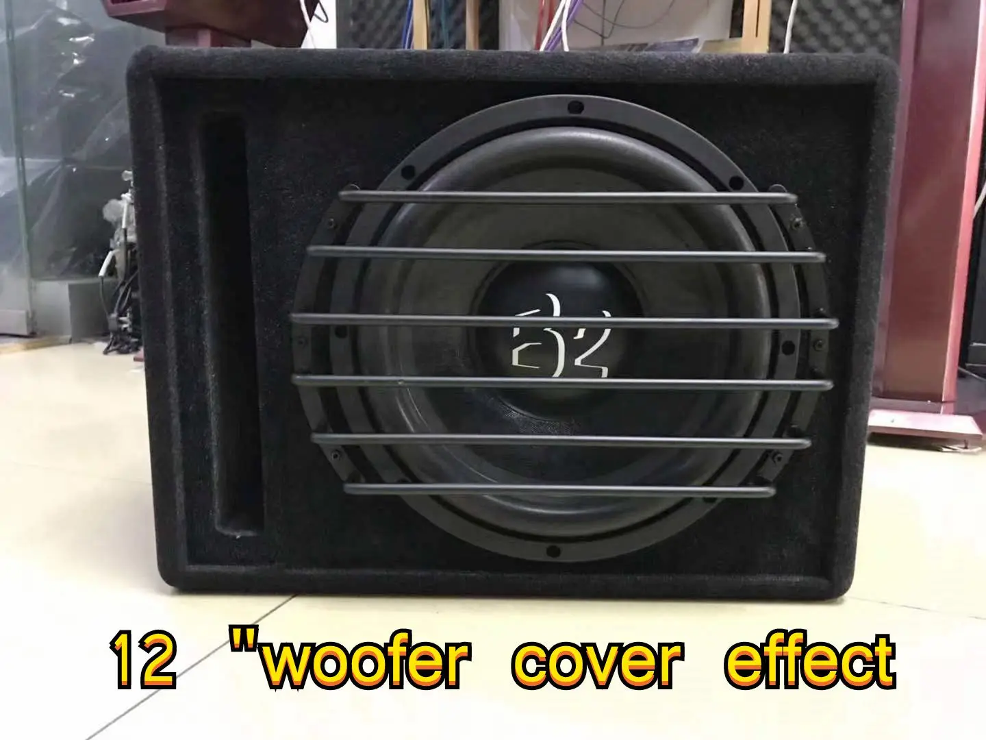 Subwoofer-Speaker-Grille-Cover-Bar-Grille-6-Levers-10-12-Black-Metal ...