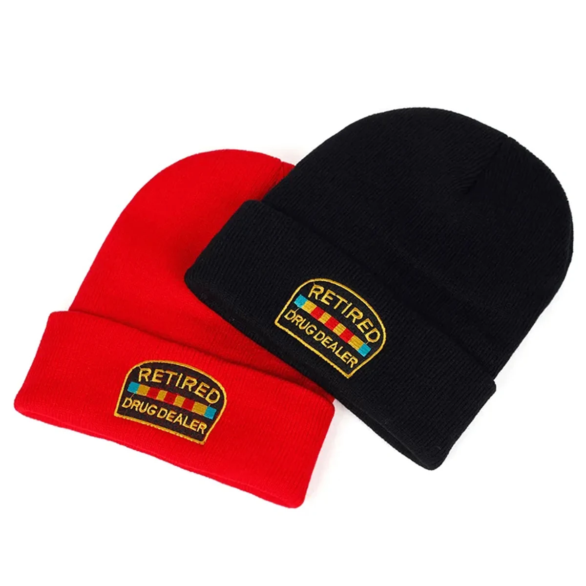 Unisex-Retired-Drug-Dealer-Embroidery-Beanies-Winter-Warm-Hat-Hip-Hop ...
