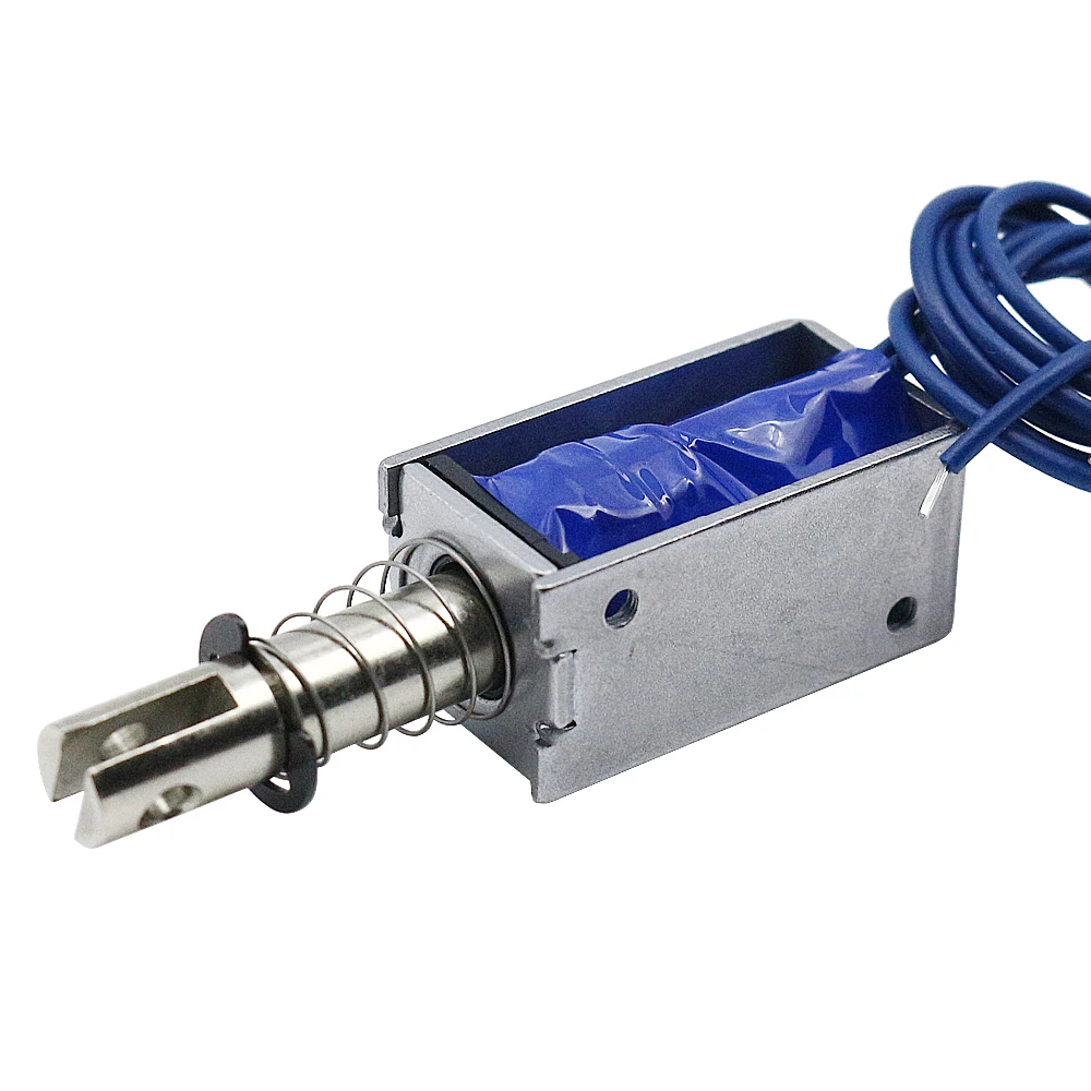 DC12V-solenoid-push-pull-frame-electromagnet-stroke-10mm-traction ...