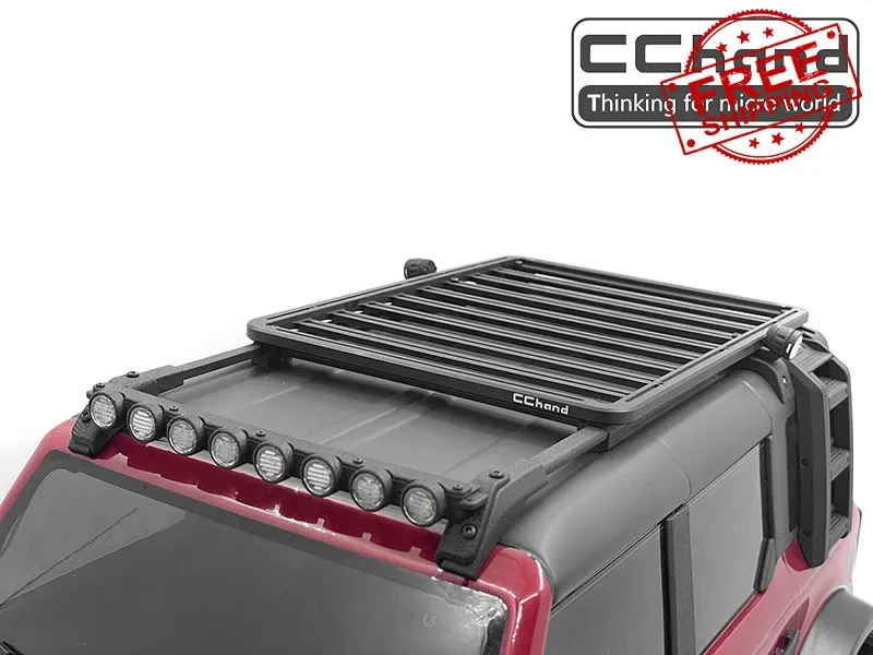 CChand Full Length Rail + FLAT Metal Luggage Rack for TRX4 Ford BRONCO ...