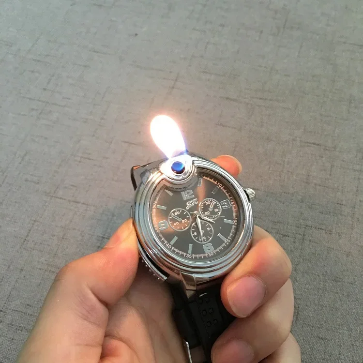 EDC-Inflatable-Butane-Lighter-Outdoor-Multifunctional-Watch-Lighter ...
