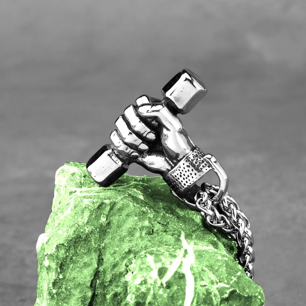 Stainless-Steel-Hand-Lift-Barbell-Fitness-Necklace-Men-s-Fashion-Punk ...