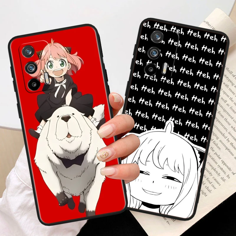 SPY×FAMILY Anya Forger Black Silicone Phone Case - Soft Cover for ...