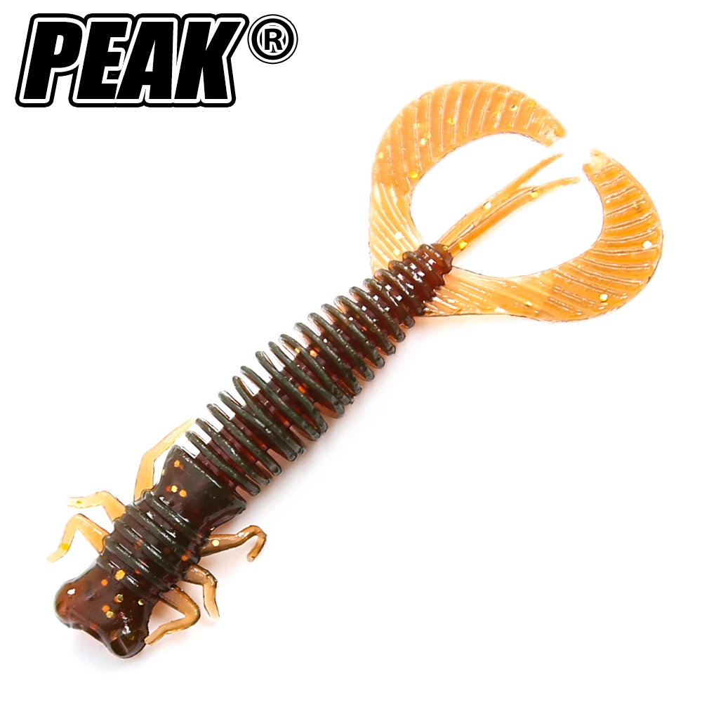PEAK Larva worm bait soft bait fishing lures Pesca carp fishing bass ...