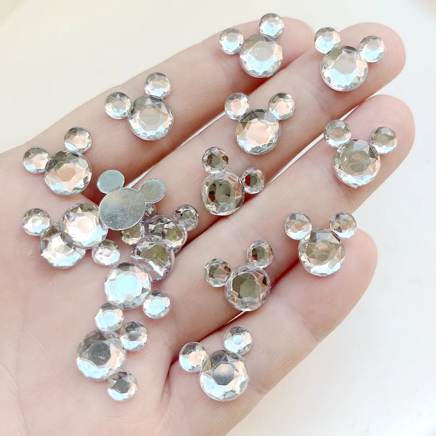 White-animal-shape-Crystal-Rhinestone-diy-jewelry-Flat-back-decoration ...