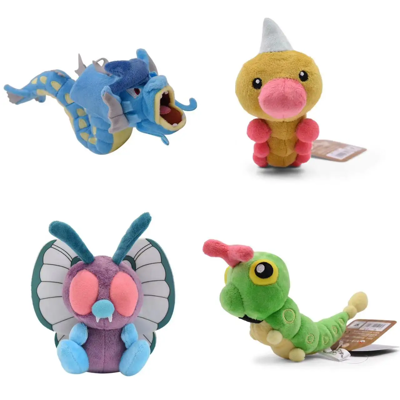 13-20cm Pokemon Fit Plush Stuffed Toys Butterfree Gyarados Caterpie ...