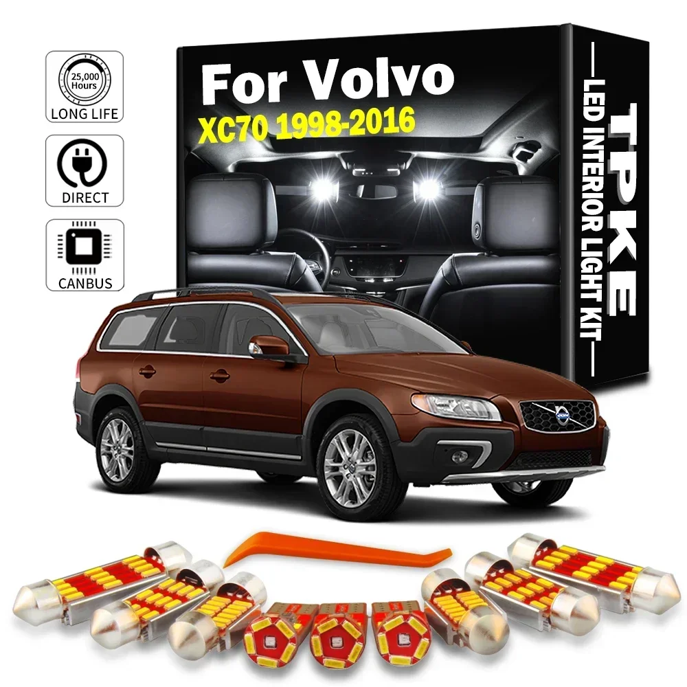 TPKE-LED-Bulbs-Interior-Map-Dome-Sun-Visor-Light-Kit-For-Volvo-XC70-MK1 ...