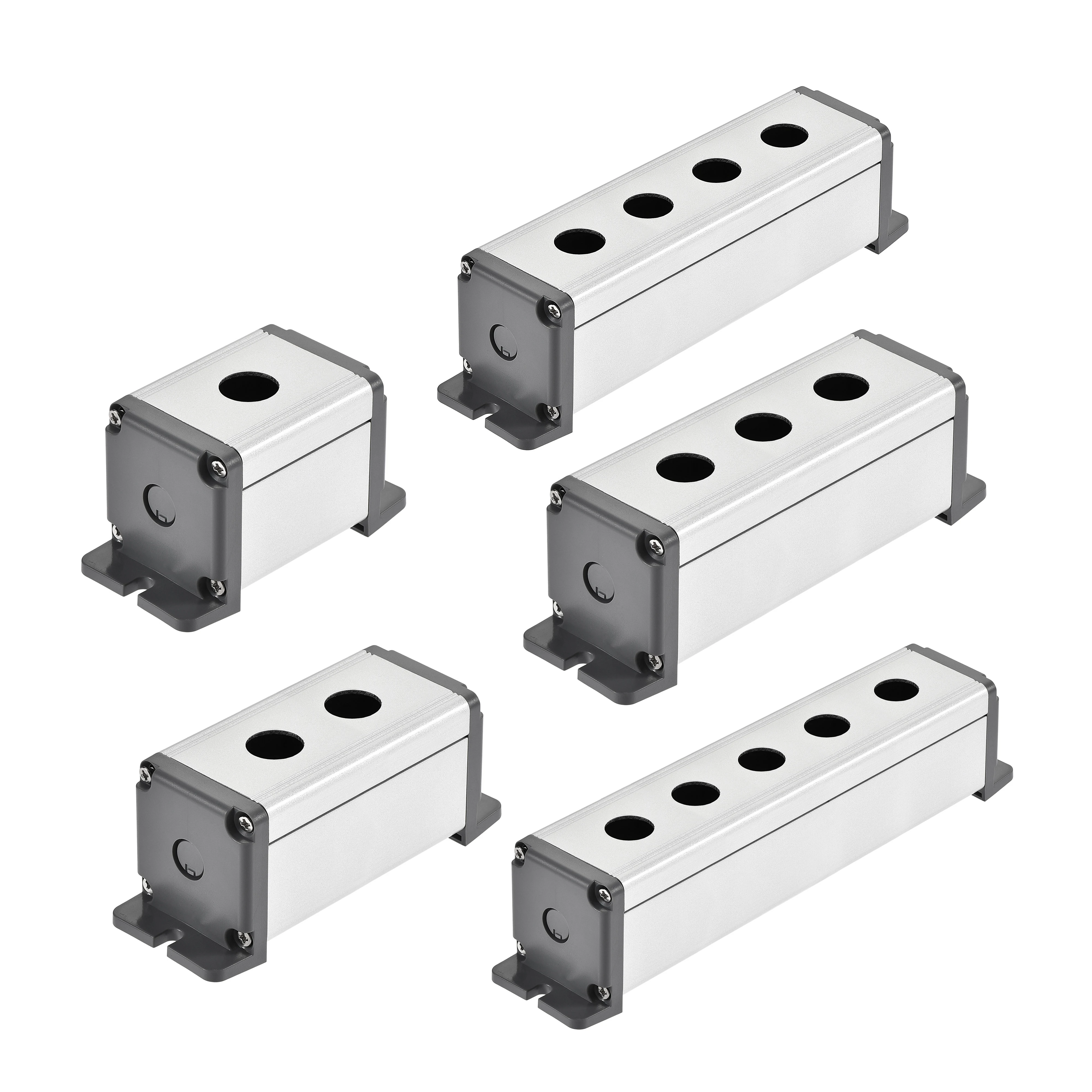 16mm-Aluminium-Push-Button-Switch-Box-1-2-3-4-5-Hole-Aluminum-Switch ...
