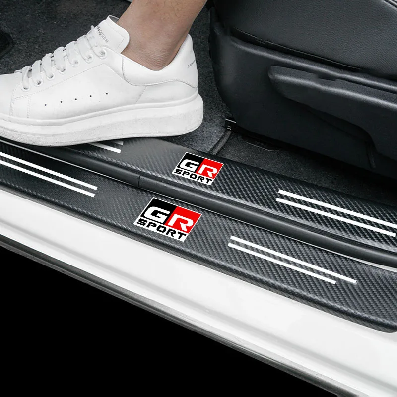 Car Sill pedal Rear Bumper Protection Stickers For Toyota GR Sport ...