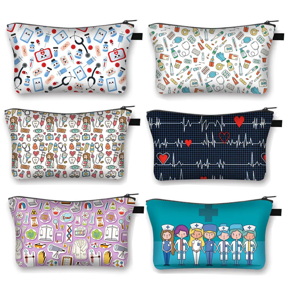 Doctor-Nurse-Cap-Cosmetic-Case-Medical-Stethoscope-Syringe-Toiletry-Bag ...