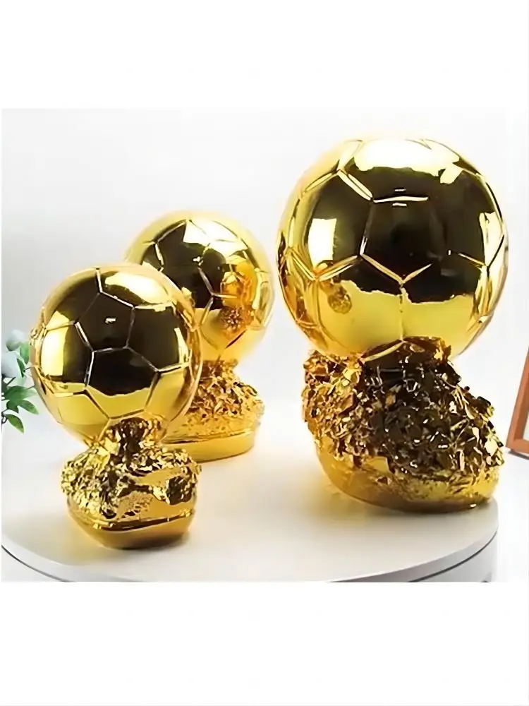 Golden-Ball-Award-Souvenir-Electroplated-Model-Resin-Football-Custom ...
