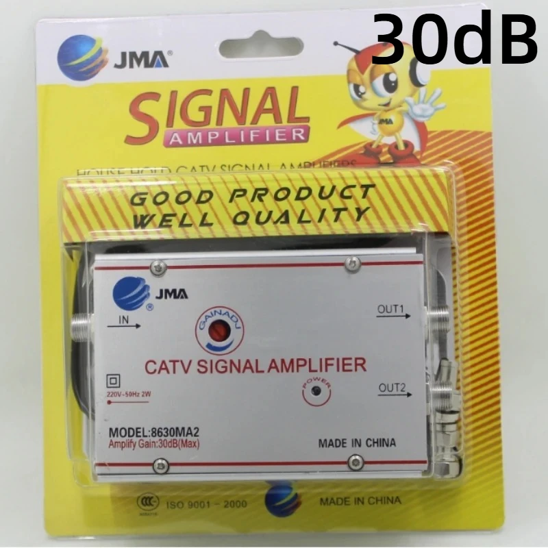 30dB DTMB Terrestrial Wave Digital TV Signal Amplifier 2 Way TV ...