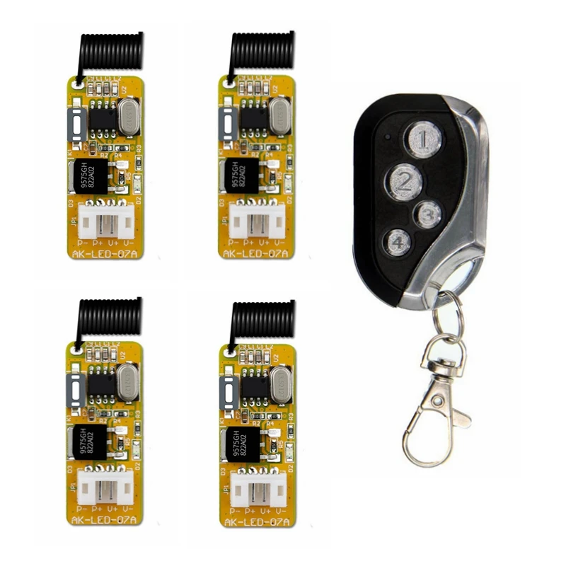 Micro RF Remote Control Switch 3.7V 4.5V 5V 6V 7V 9V 12V Universal ...