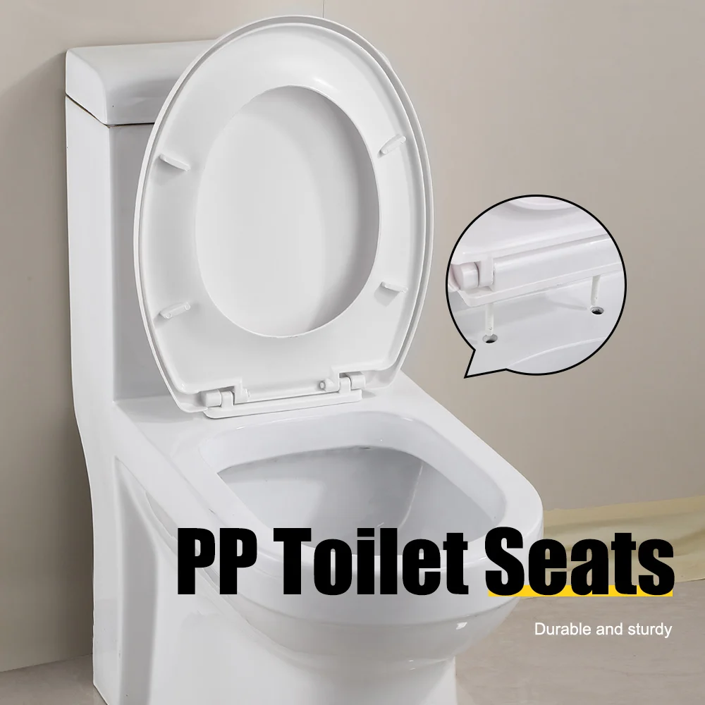 V-Shaped Toilet Seat Slow Close Quiet Lid Thickened Durable for Both ...