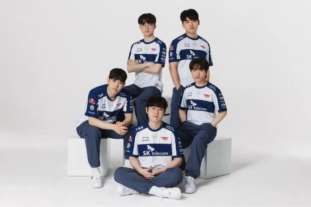 Camiseta de equipo Skt T1 2023, uniforme de Faker Lol League T1, camisa Lck personalizada, Faker ...