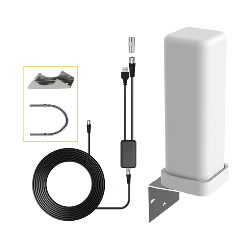 B24B 4K Digital TV Antenna 35Dbi Outdoor Free HDTV Channel 6000 Miles ...