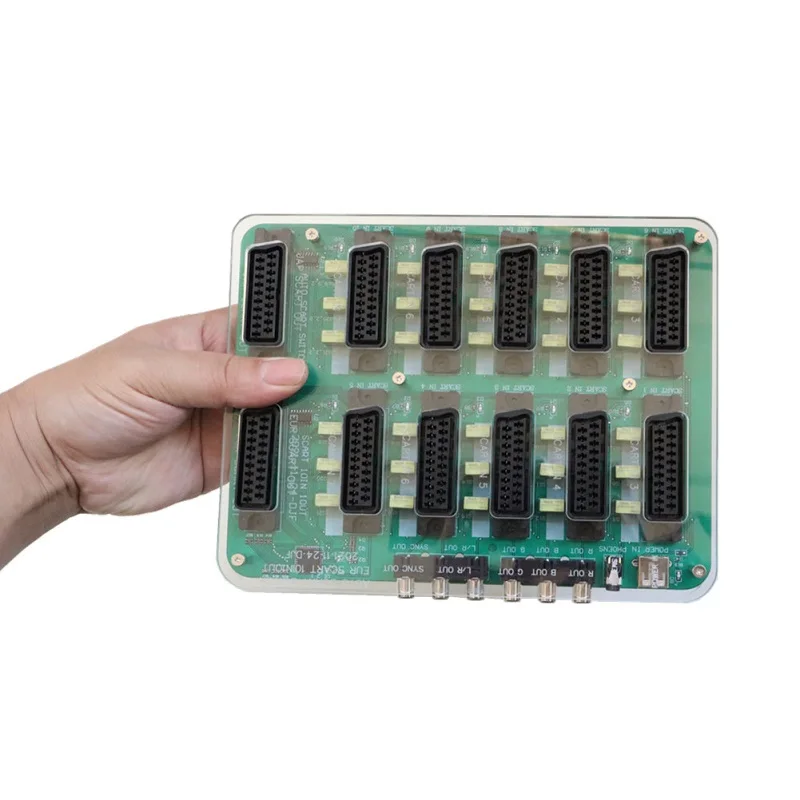 Good Quality New 10 IN 1 OUT Mini SCART Distributor Converter 10 input ...