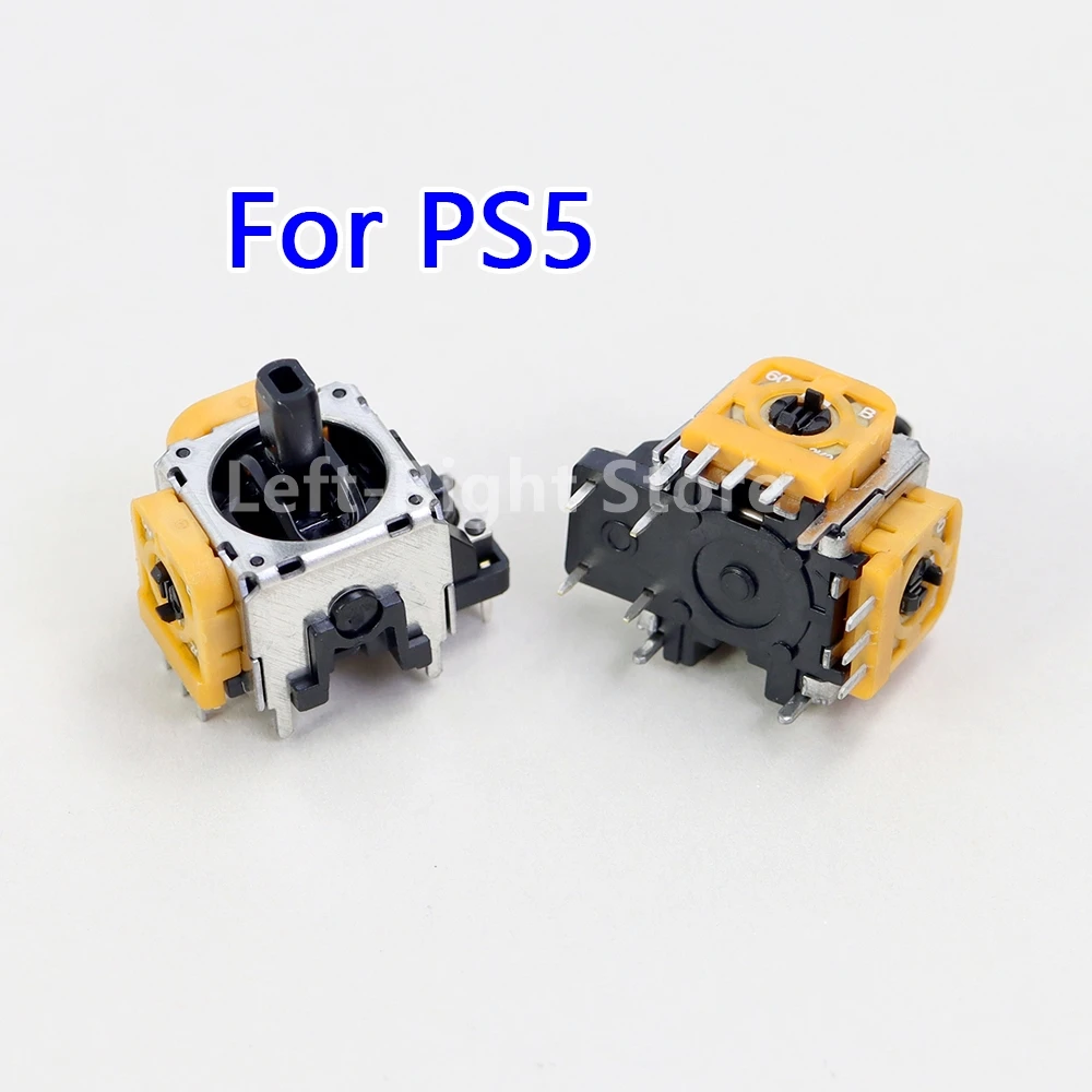 2PCS For PS5 2.3K Yellow 3D Analog For Playstation 5 Controller ...