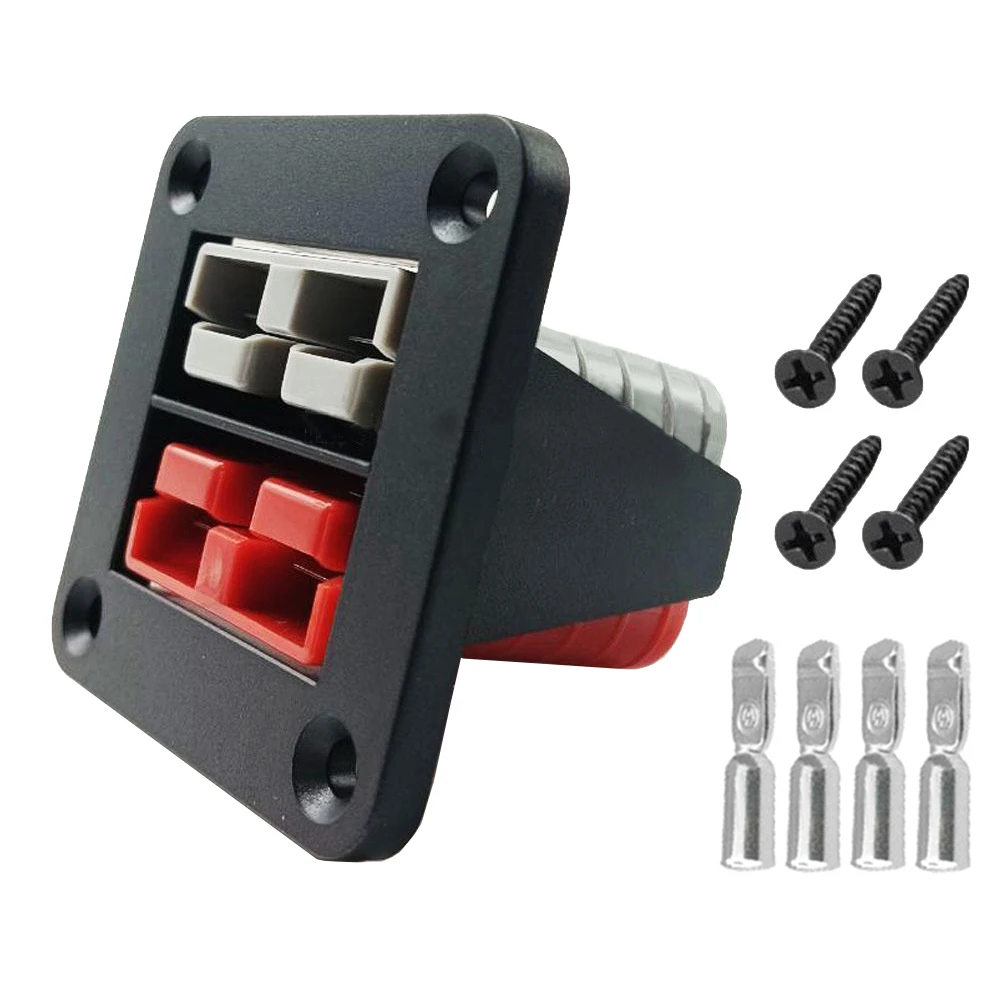 Twin Dual Flush Mount 50 Amp For Anderson Plug Mounting Bracket Caravan ...