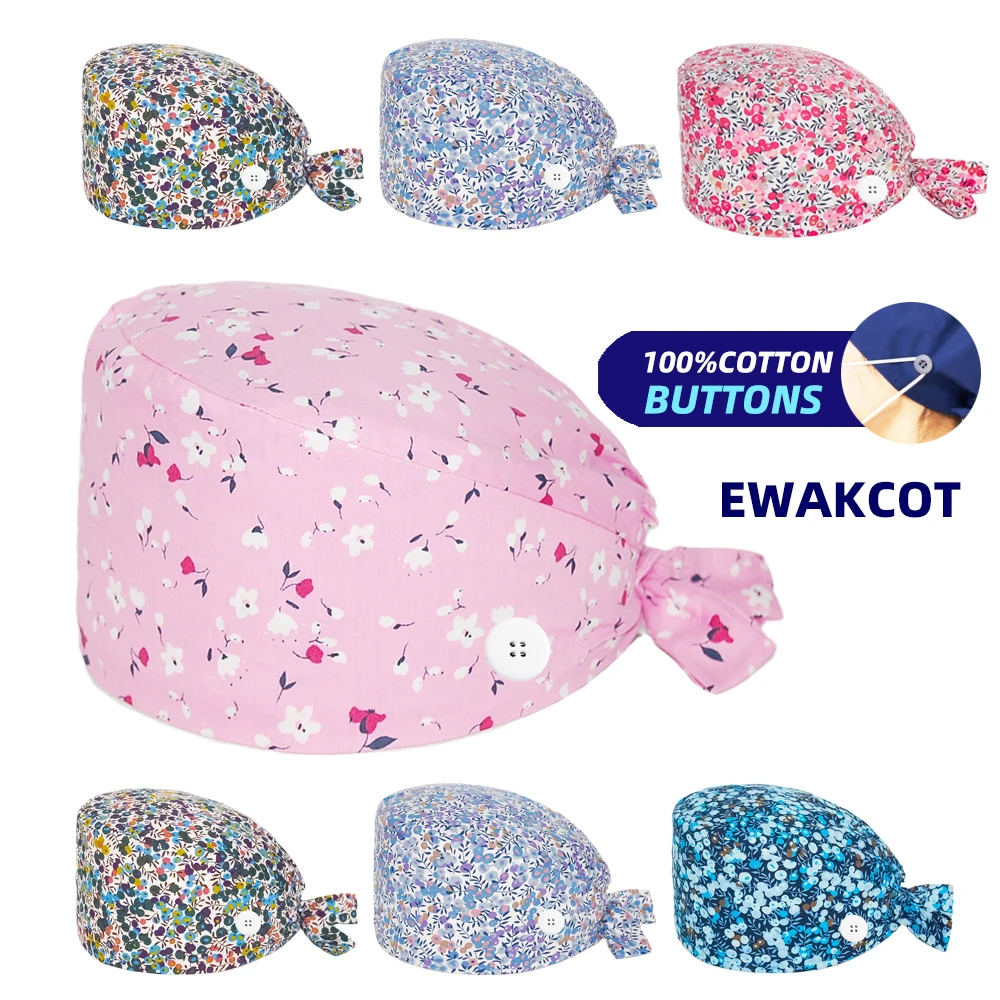 cartoon-print-Scrub-Caps-Dental-Printing-Scrubs-Hat-for-woman-men ...