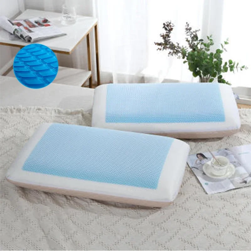 Ice-cool-Summer-Gel-Memory-Foam-Pillow-Cool-Neck-Pillow-Can-Prevent ...