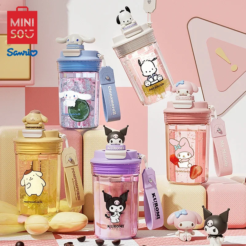 MINISO-Sanrio-520ML-Children-Water-Bottle-Large-Capacity-Sport-Fitness ...