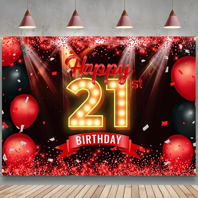 Happy 21st Birthday Banner
