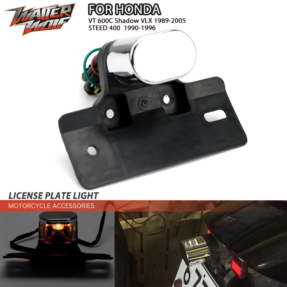 Motorcycle License Plate Light LED Number For HONDA VT 600C Shadow VLX ...