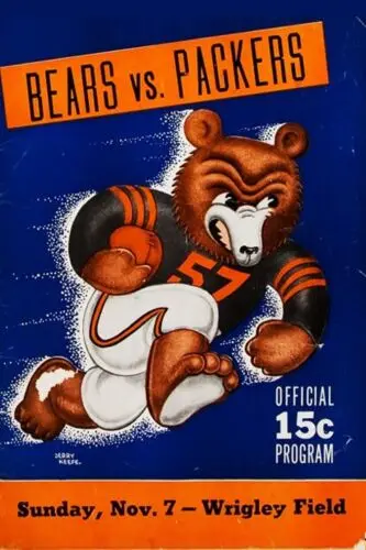 Official-Chicago-Bears-vs-Packers-Program-1946-All-Metal-Tin-Sign-12-x ...