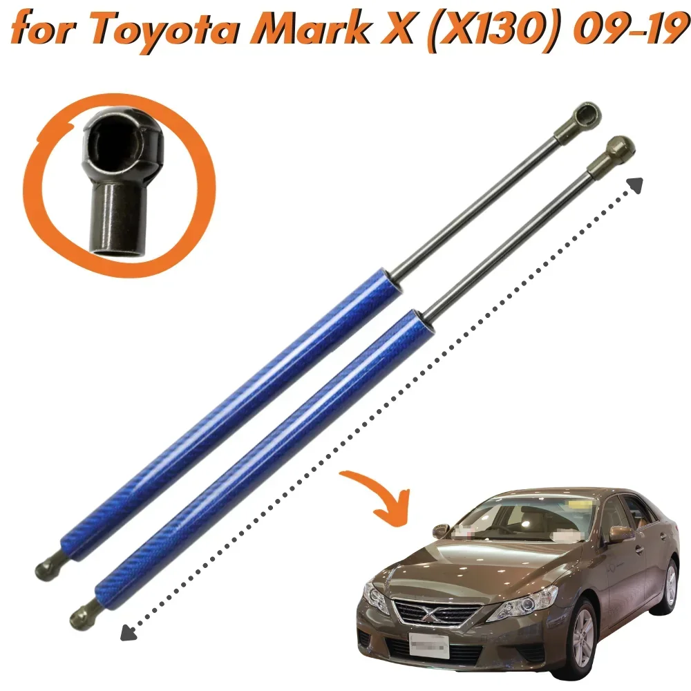 Qty(2) Hood Struts for Toyota Mark X (X130) 4-door Sedan 2009-2019 ...