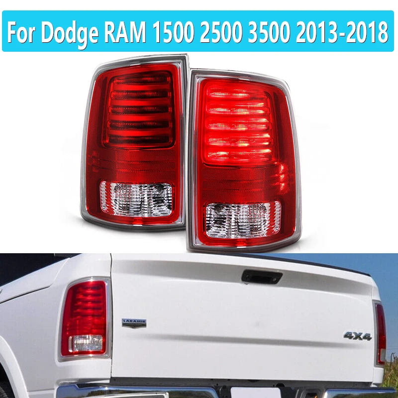 For Dodge Ram 1500 2500 3500 2013-2018 Led Car Rear Tail Light Turn ...