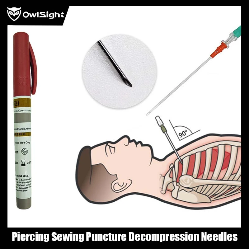 Pneumothorax Decompression Needle | Survival Kits | Access Kit | Safety Survival - Rescue ...
