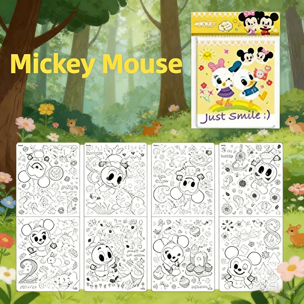 1 Uds. Libro de dibujo y coloreado de Graffiti para niños de Disney ...