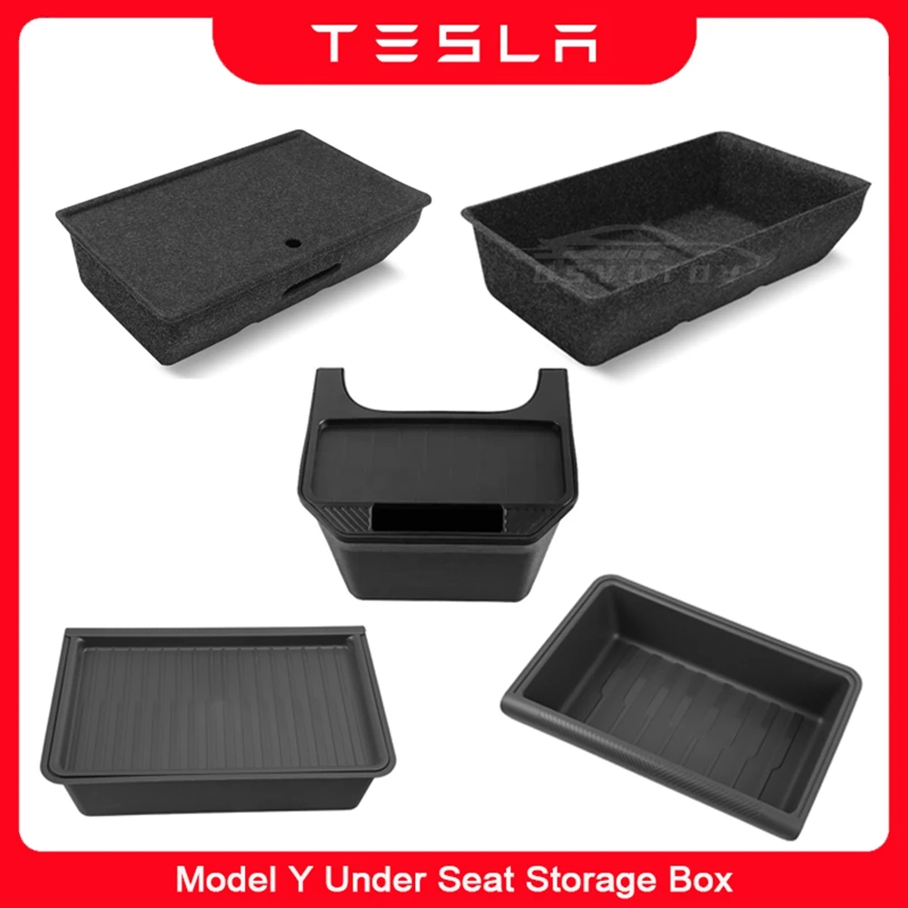 USVOTOV-Tesla-Model-Y-Under-Seat-Storage-Box-Rear-Center-Console ...